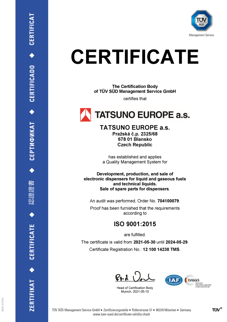 ISO 9001 Certificate